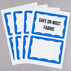 1InTheOffice Name Tag Stickers, Name Tag Labels, Self-Adhesive, Removable, Blue, 100/Pack