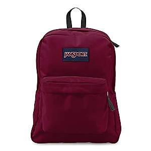 JanSport SuperBreak One Backpacks - Durable, Lightweight Bookbag with 1 Main Compartment, Front Utility Pocket with Built-in Organizer - Premium Backpack, Russet Red