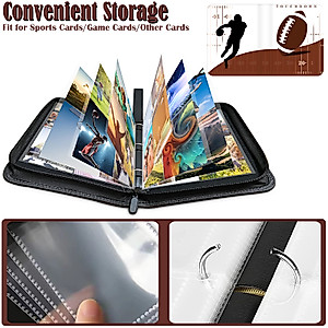 Hystyfu® Football Cards Binder 440 Pockets Trading Card Holder Album Storage Display Case with Football Card Sleeves Card Holder Protectors Set for Football Card and Sports Card