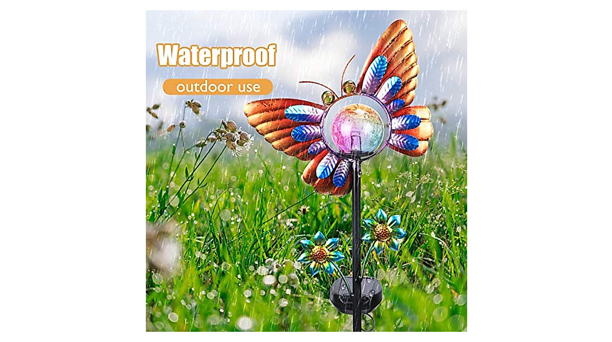 Outdoor Solar Butterfly Stake Lights - Waterproof LED Garden Decor