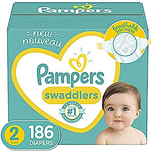 Pampers Diapers, Size 2, 186 count, Pampers Swaddlers