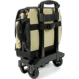 Arctic Zone Titan Deep Freeze Wheeled Cooler - 60 Can Rolling Cooler - Moss Green - Cooler with Deep Freeze Insulation and Detachable All-Terrain Cart with Wheels