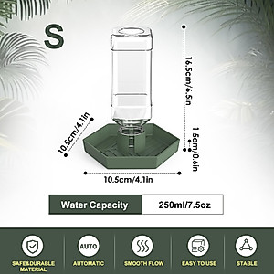 Reptile Water Dispenser-7.5 oz(250ml) Bearded Dragon Water Bowl - Small Water Dish for Tortoise - Bowls for Reptiles & Amphibians (S)