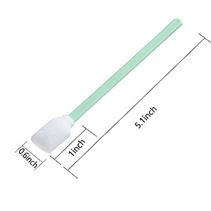 200 PCS Professional Foam Cleaning Swab Sticks for Lab, Dust-Free Cleaning Sponge Tip Swabs for Printer Heads, Scanners, Camera Lenses, Chip Hard Disk Industries, Optical Lenses and Optical Equipment