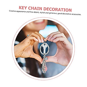 PACKOVE 4pcs stethoscope keychain car key pendant Decorative Key Chain keychain car keychain for women doctor keychain key chain keychain pendant Metal alloy Miss