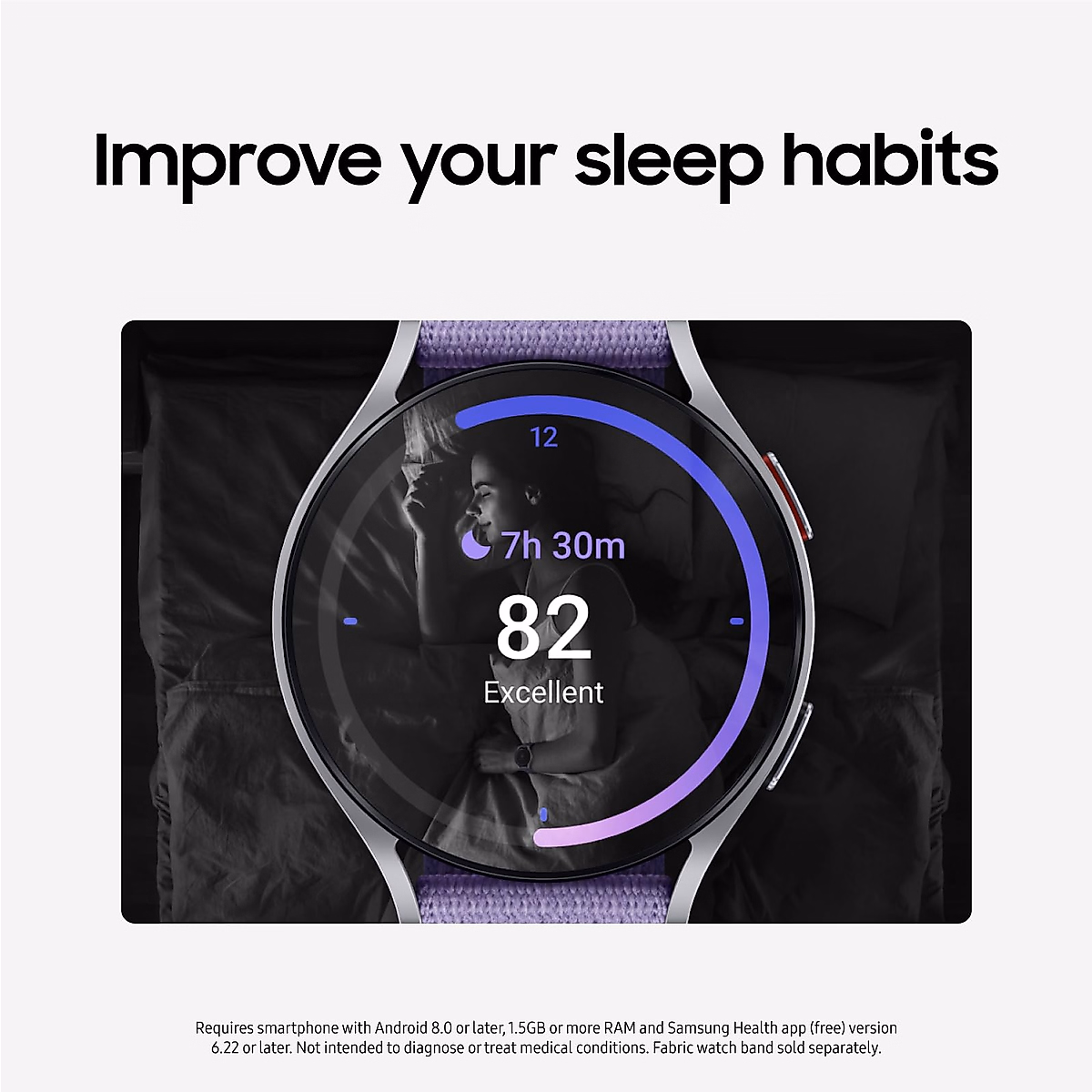 SAMSUNG Galaxy Watch 6 44mm Bluetooth Smartwatch w/ Fitness Tracker, Personalized HR Zones, Advanced Sleep Coaching, Heart Monitor, BIA Sensor, Biggest Screen, US Version, Graphite (Renewed)