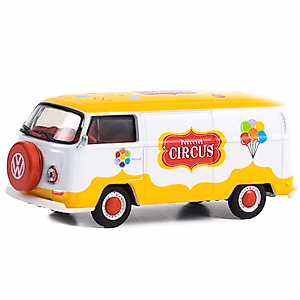 1971 Type 2 Panel Van Yellow and White with Red Interior Percevel Circus Norman Rockwell Series 5 1/64 Diecast Model Car by Greenlight 54080F