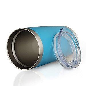 MUCHENGHY 20oz Stainless Steel Tumbler with Lid and Straw, Double Wall Vacuum Insulated Travel Coffee Mug, Powder Coated Thermal Cup for Cold & Hot Drinks