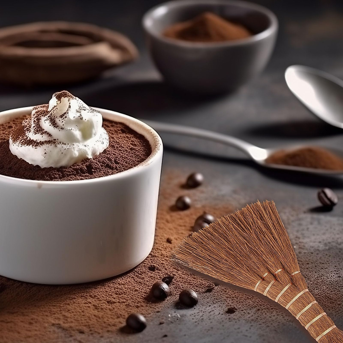 Whisk Broom, Mini Broom for Home Tea Tray Small Whisk Broom Small Broom Small Straw Tea Hand Broom Sweet Broom Tea Leaves