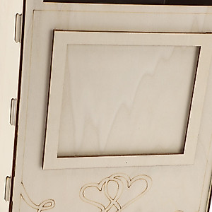 Yoidesu Wooden Wedding Mailbox Post Box, Vintage, Multipurpose Box for Weddings, Parties, Anniversaries, Graduations and Baby Showers,33.1 x 20.3 x 20.3cm (JM01617)