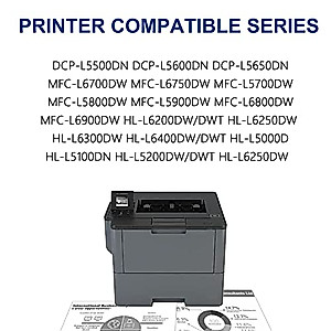 TANFENJR TN850 TN-850 Toner Cartridge & DR-820 DR820 Drum Unit Compatible Replacement for Brother MFC-L5900DW DCP-L5500DN HL-L5100DN DCP-L5650DN Printer (1Toner+1Drum)
