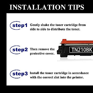 HOBBYUNION Compatible Toner Cartridge Replacement for Brother TN210 TN-210BK TN210BK (Black,1-Pack)