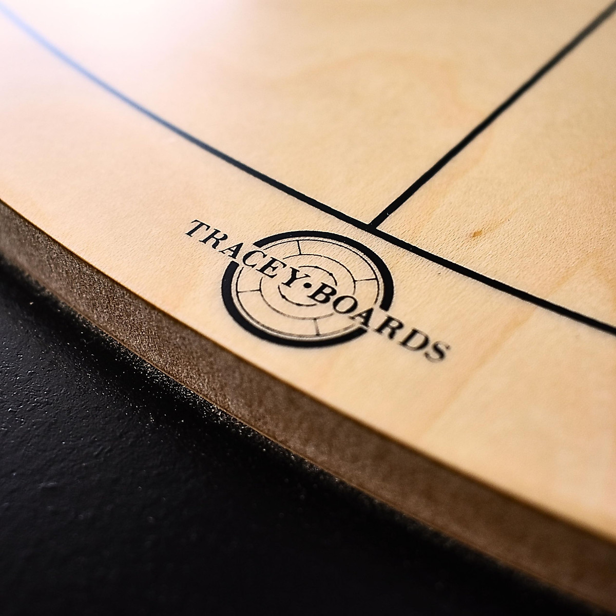 The Tracey Black Board - Tournament Style Crokinole Board Game Set (Meets NCA Standards)