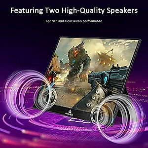 NexiGo 144Hz 17.3 Inch Portable Gaming Monitor, FreeSync, G-SYNC Compatible, FHD IPS Computer Display, Eye Care Screen with HDMI/Type C for Laptop PC/MAC/Surface/PS4/PS5/Xbox/Switch, with Smart Cover