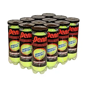 Penn Championship Extra Duty Tennis Balls (Pack of 12 Cans) (36 Balls)