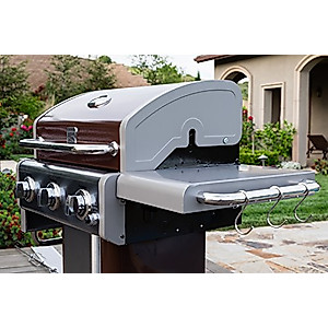 Kenmore 3 Burner Outdoor Patio Gas BBQ Propane Grill in, Mocha