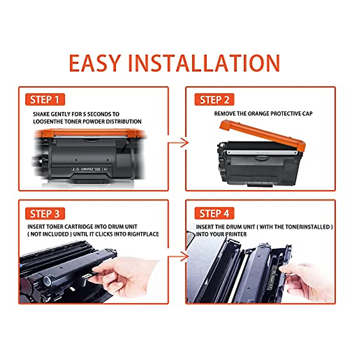 Juyudow Ultra High Yield Toner Cartridge for Brother TN880 TN-880 TN 880 HL-L6200DW MFC-L6700DW MFC-L6800DW HL-L6200DWT HL-L6300DW MFC-L6900DW Printer Toner Cartridge (Black, 2 Pack)