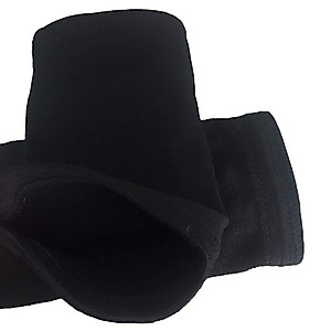 LUNA VOW 1 Pair Protective Knee Pads Non-slip Breathable Elastic Knee Sleeve Pad Protector for Volleyball Dance Basketball Baseball Wrestling Cycling Skiing (Black)