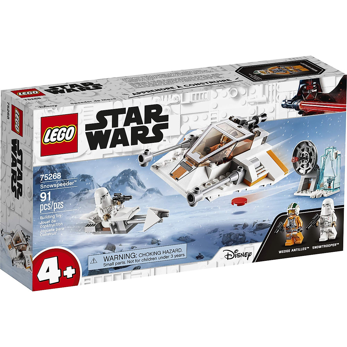 LEGO Star Wars Snowspeeder 75268 Starship Toy Building Kit; Building Toy for Preschool Children Ages 4+ (91 Pieces)