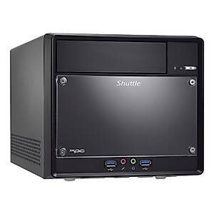 Shuttle XPC Cube SH510R4 Mini Barebone PC Intel H510 Supports 125W 11th/10th Gen Rocket Lake/Comet Lake CPU No RAM No HDD/SSD No CPU No OS 300W80 Plus Bronze Flex PSU,Black
