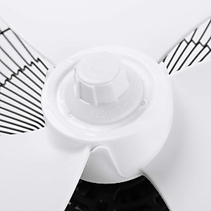 CHICTRY Plastic Fan Blade Replacement Leaves with Nut Cover for Household Standing Pedestal Fan Table Fanner Accessories White 16 Inch 3 Leaves