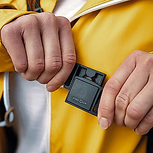 FIDLOCK Hermetic Sling Phone Dry Bag - Waterproof Pouch for Cellphone with Magnetic Self-Sealing Closure - Full Touch Functionality Through The Case - Black