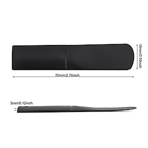 3pcs Plastic Alto Saxophone Mouthpiece Reeds 2.5 Reed, Sax Parts Repair Reed Accessory Black