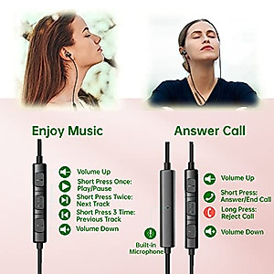 USB C Headphone Wired Earbuds for Samsung Galaxy S23 Ultra 5G S21 S20 S22 A53, Type C in-Ear Earphones with Microphone Magnetic Stereo Digital for Galaxy S21 FE Note 20 Google Pixel 7 Pro