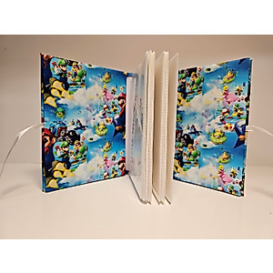 New!!! Custom Mario Brothers Photo Album 3 - Holds 100 4x6 Photos - Handmade Gamer Photo Album