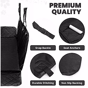 **Fire Sale!** Backyardpet Dog car seat Cover for Back seat, 100% Waterproof, Scratchproof, Nonslip Dog Hammock and Pet seat Covers Backseat, Travel Back seat Cover for Dogs for Cars