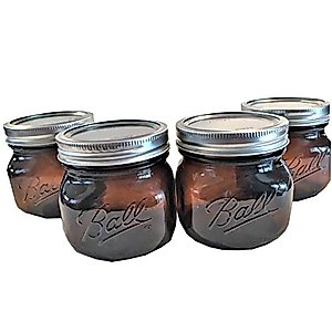 Ball Mason Jars-16 oz Amber-Set of 4