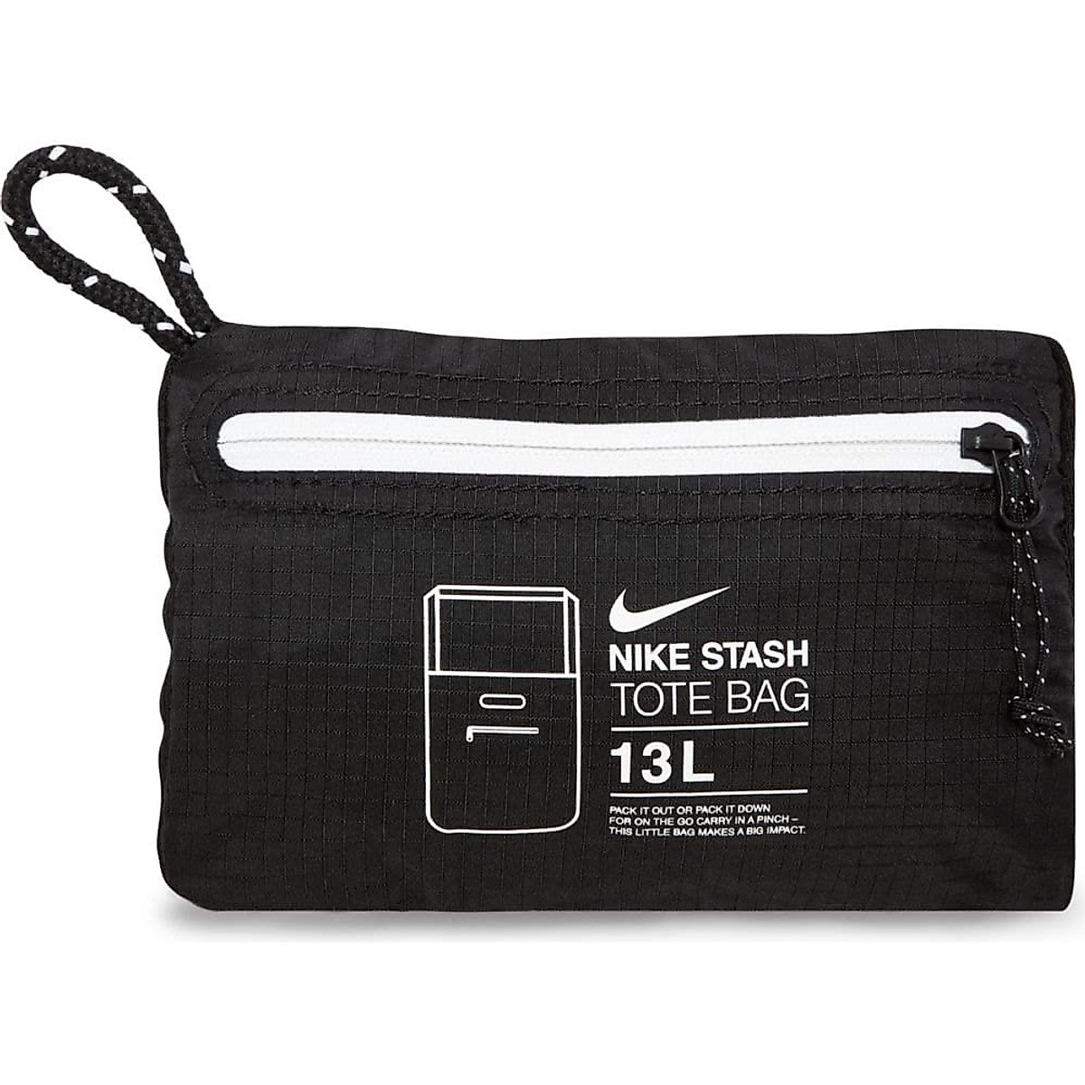 Nike DD1357 Gym Bag Unisex-Adult Black/Black/White 1SIZE