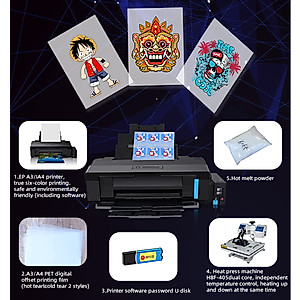 30CM*100M PET Film for DTF Printer L805 R1390 L1800 DX5 4720 I3200 for Epson DTF Printer Directly Transfer Film