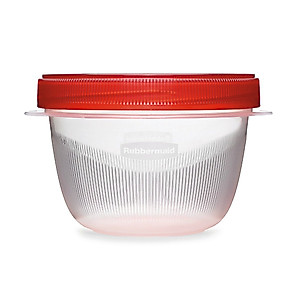Rubbermaid TakeAlongs Twist & Seal Food Storage Containers, 2 Cup, 3 Count