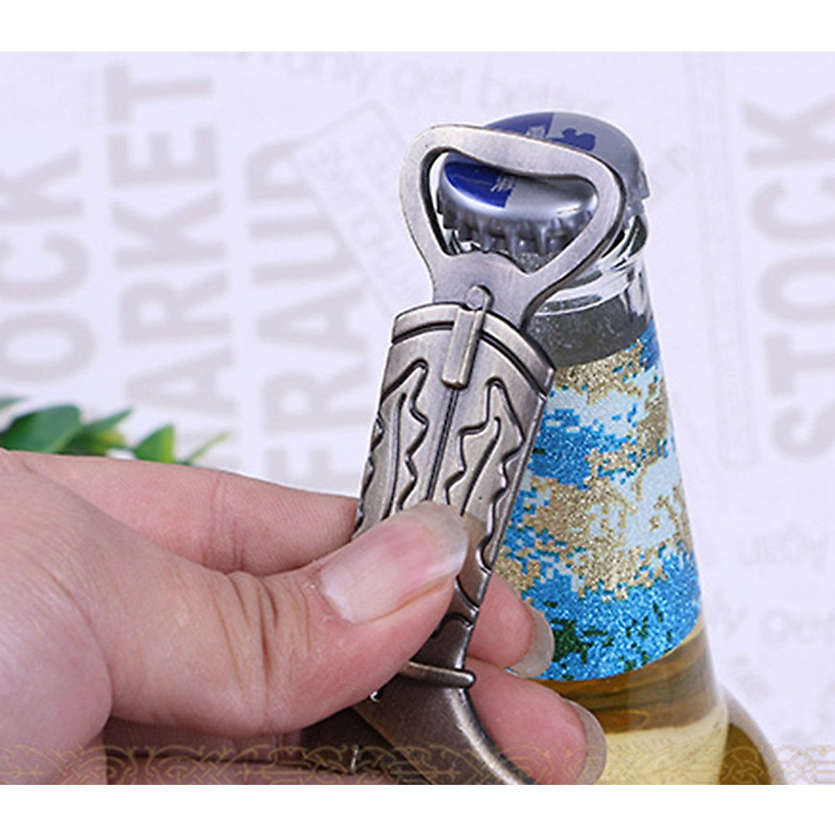 Cowboy Boot Bottle Openers with Exquisite Packaging, 12 Pcs Boot Bottle Opener Beer Accessories Metal Stainless Steel Bottle Openers,Best Groomsman Gift