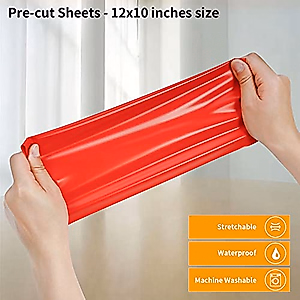 HTV Heat Transfer Vinyl Bundle 12"x10" 11 Pack- Iron on Vinyl for T Shirts DIY Iron on Fabrics (Red)