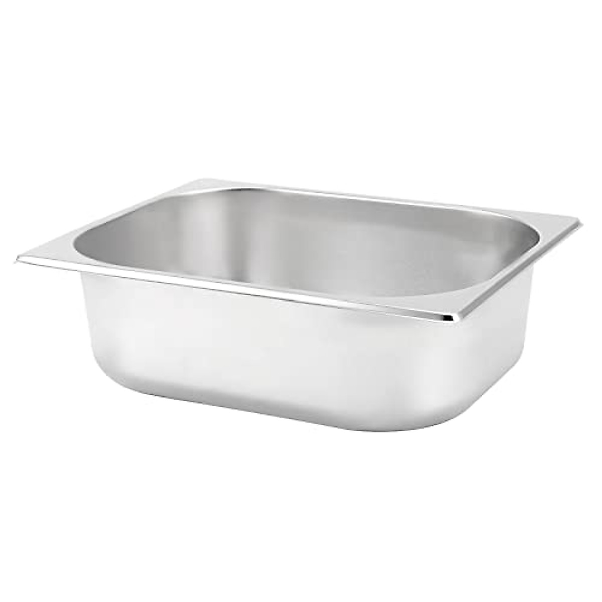 JAPCHET 3 PCS 1/2 Size x 2-1/2 Inch Steam Table Chafer Pans, Half Size Steam Table Pan, Stainless Steel Hotel Pan for Buffet, Restaurants, Catering