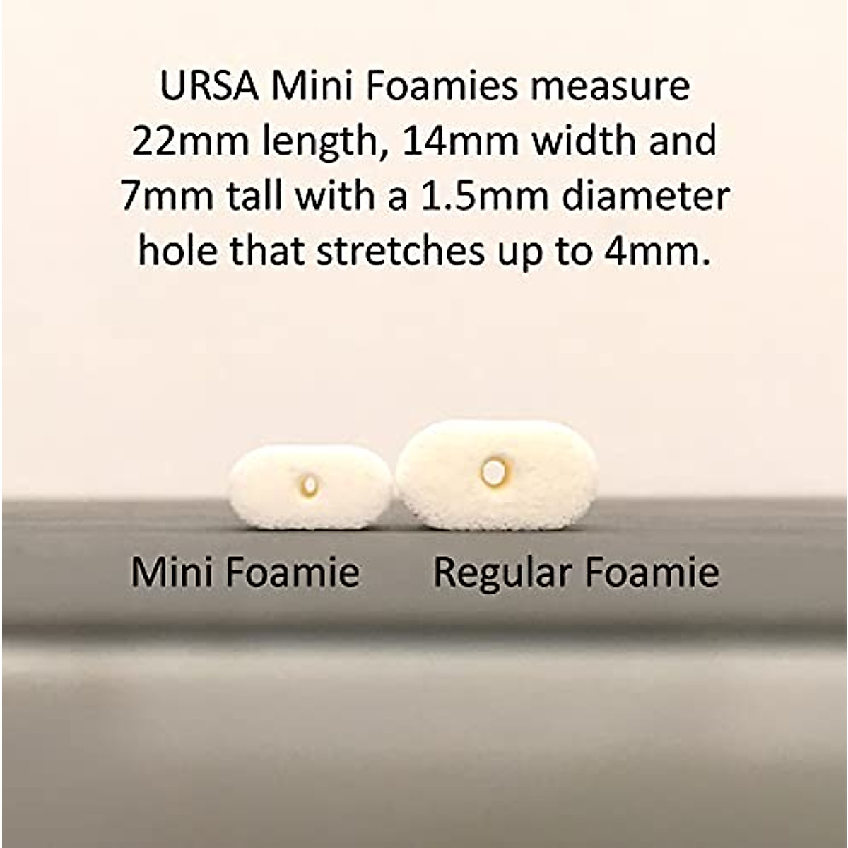 URSA Mini Foamies: Soft Mini Foam Mounts for Wireless Lav Mics. Can be Stuck Directly to The Skin or Costume. Fits SANKEN COS11, DPA 6060, Countryman B6, Sennheiser MKE1 (Pack of 12) (White)
