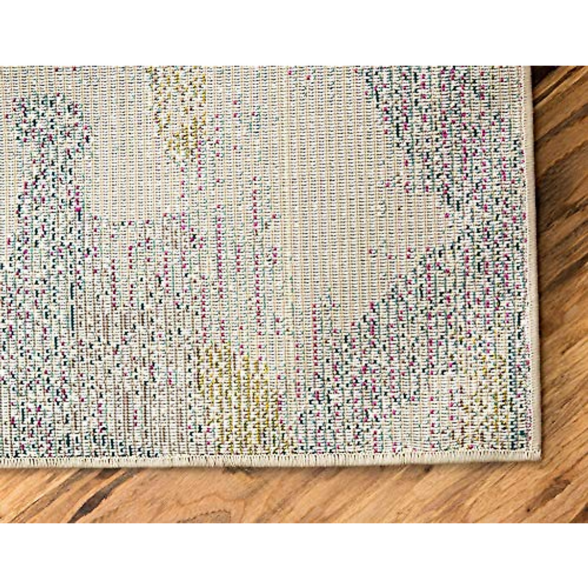 Unique Loom Positano Collection Coastal Modern Light Colors Starfish Beige Runner Rug (3' x 10')