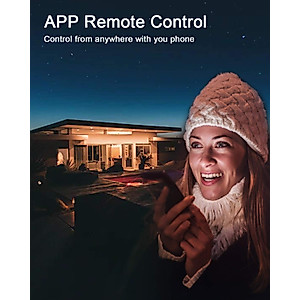 DOGAIN Smart Light Bulb E26 A15 RGB Color Changing Light Bulbs Compatible with Alexa Google Home 6W (40W Equivalent) Dimmable Multicolor WiFi LED Light Bulbs 500LM (Only 2.4GHz) 2 Pack