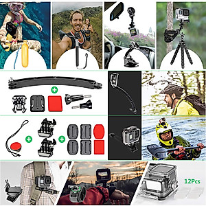 GoPro HERO9 (Hero 9) Action Camera (Black) with Deluxe Accessory Bundle – Includes: SanDisk Ultra 64GB microSD Memory Card, Carrying Case, Chest Mount, Head Mount, Floating Grip & Much More