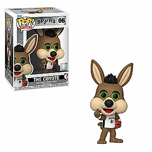 POP NBA Mascots: San Antonio - The Coyote Funko Pop| Vinyl Figure (Bundled with Compatible Pop Box Protector Case), Multicolor, 3.75 inches