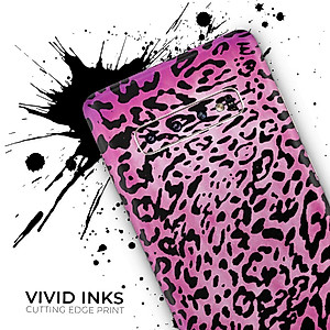 DesignSkinz Hot Pink Cheetah Animal Print Protective Vinyl Decal Wrap Skin Cover Compatible with The Samsung Galaxy S20 (Screen Trim & Back Glass Skin)