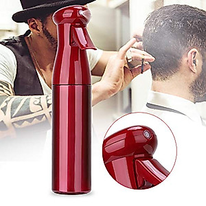 Mist Spray Bottle, 250ml High Pressure Watering Can Water Mist Spray Bottle Sprayer for Hairdressing (Red)