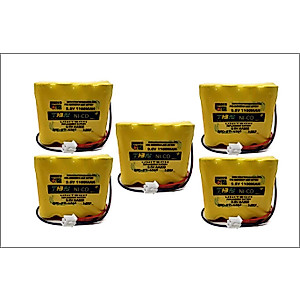 5PC Unitech AA900mAh 9.6V Battery Emergency Light 9.6V 1.1Ah NiCD