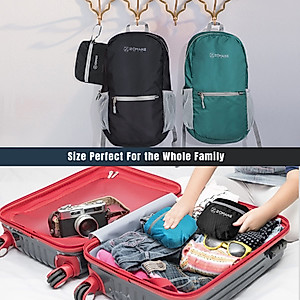 ZOMAKE Ultra Lightweight Hiking Backpack 20L - Water Resistant Small Backpack Packable Daypack for Women Men(Black)