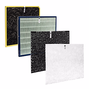 Original Rabbit Air A3 Filter Replacement Kit for Models SPA-1000N (with Odor Remover Customized Filter)