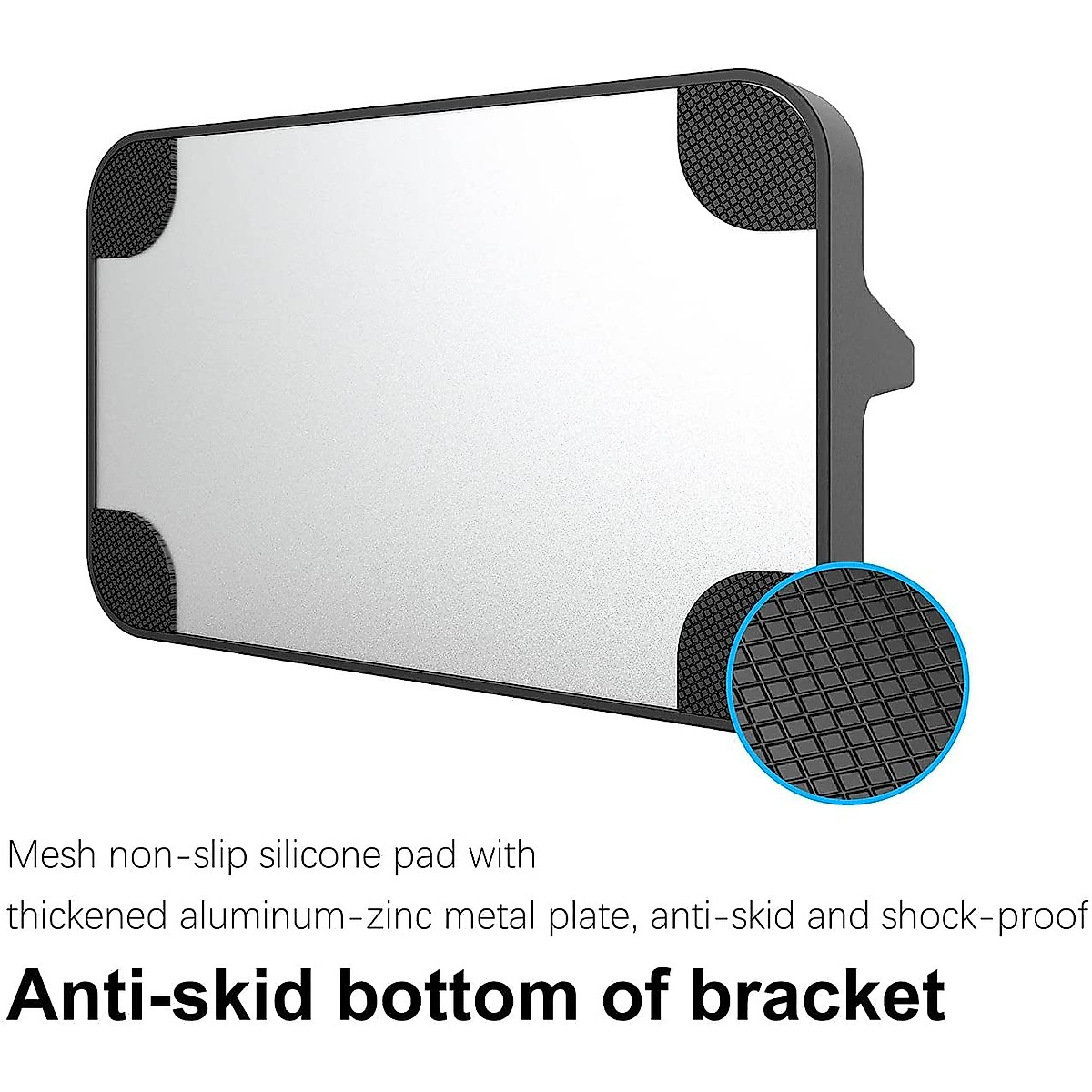 TIZOPO Stand Base for Steam Deck, Switch Stand for Nintendo, Portable Dock for Steam Deck/Nintendo Switch/Switch Lite/Switch OLED with Anti-Slip Silicone Pad - Black