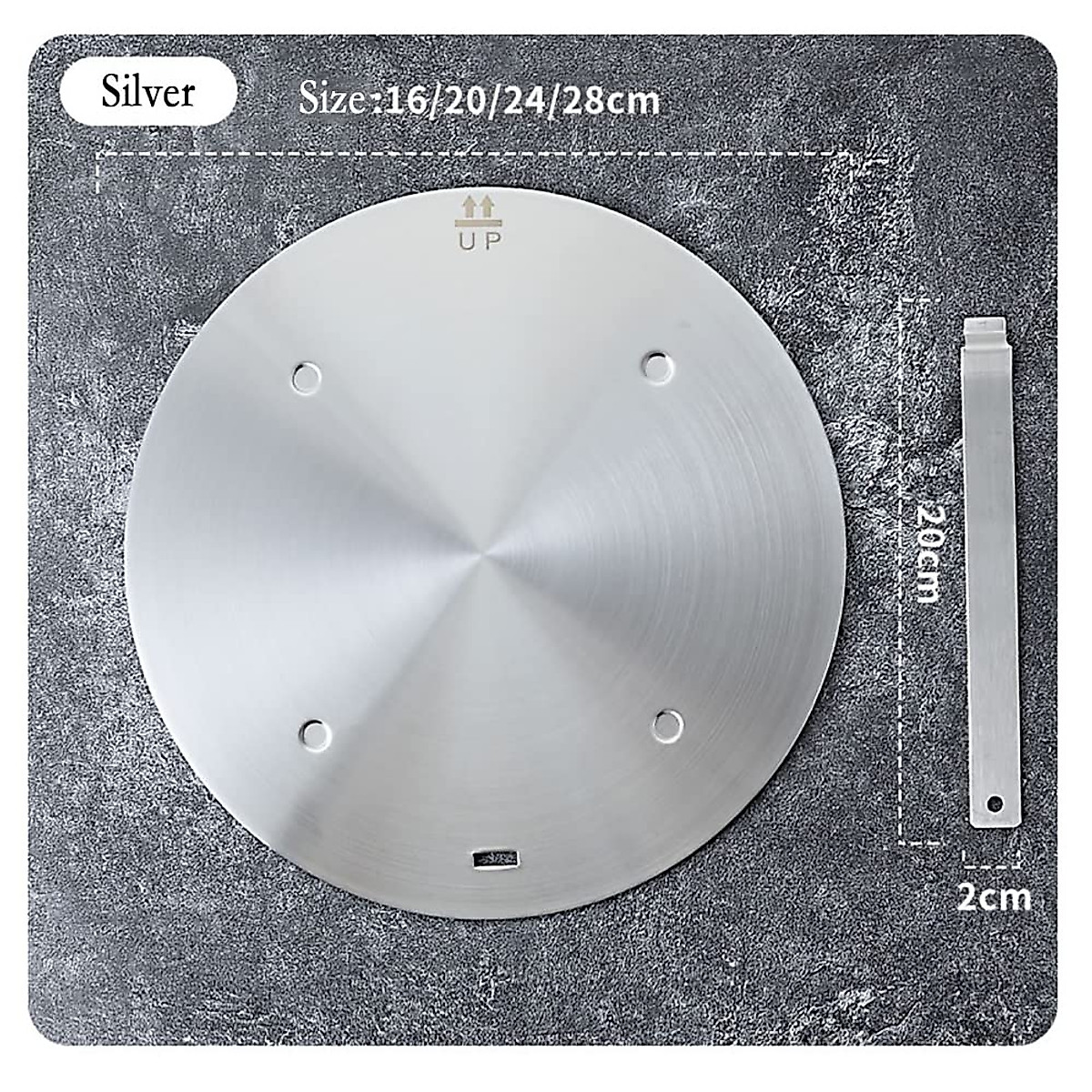 Heat Diffuser Plate for Gas Electronic Stove, Softifund Cooking Induction Adapter Simmer Plate with Remove Handle for Milk Coffee Cookware 7.9inch, Defrosting Tray for Frozen Meat