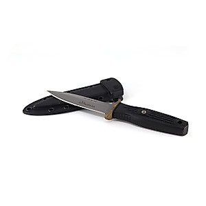 Böker Manufaktur Solingen Applegate-Fairbairn Boot Fixed Blade Knife, Outdoor, Camping Knife, Kydex Sheath and Large Tek-Lok Included, Made in Germany